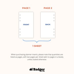 PRINTED Personal Course Overview Inserts | 6 Ring Binder | Academic ...
