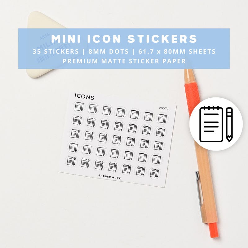 Icon Sticker - Etsy