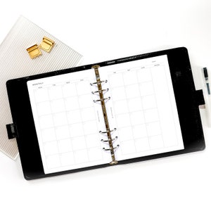 PRINTED A5 Monthly Planner Inserts Separable 6 Ring Binder Disc Agenda ...