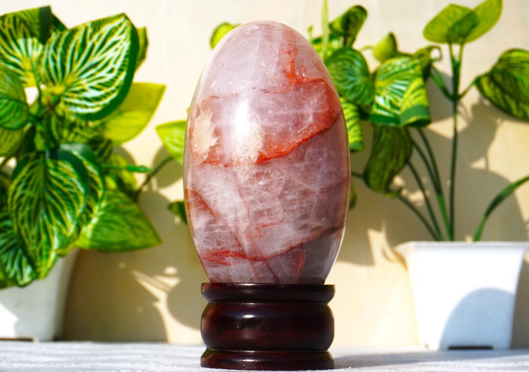 Large 135MM Himalaya Red Hematoid Stone Minerals Healing Metaphysical ...