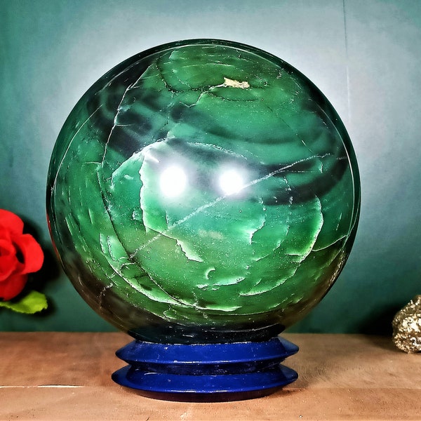 Green Jade Sphere - Etsy