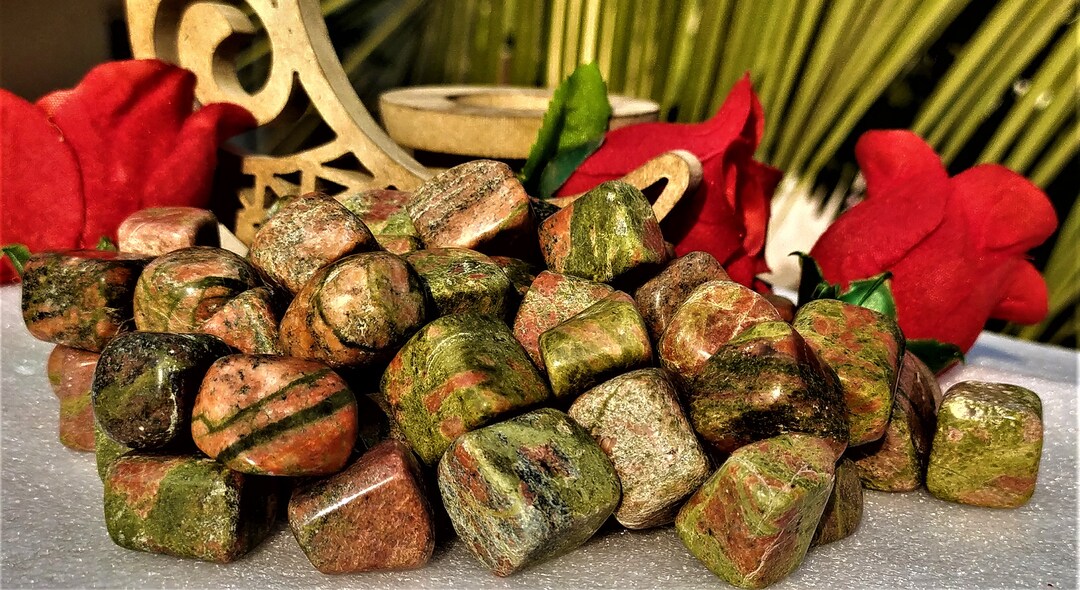 A Unakite Stone Healing Metaphysical Meditation Tumbled Stone Arium ...