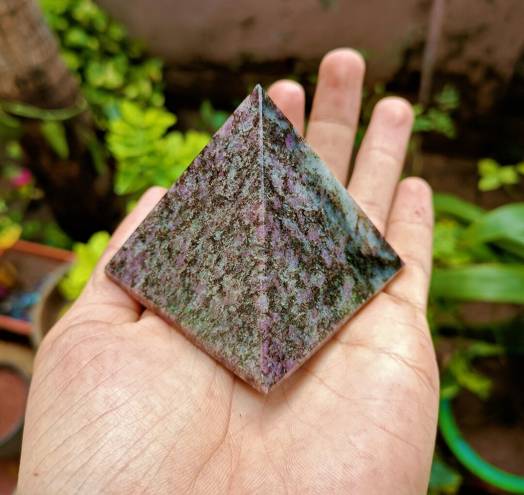 70MM Pink Ruby in Spinal Matrix Quartz Stone Minerals Point - Etsy