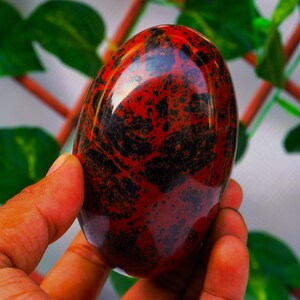 100MM Red Mahogany Obsidian Stone Minerals Healinging Lingam - Etsy