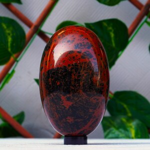 100MM Red Mahogany Obsidian Stone Minerals Healinging Lingam - Etsy
