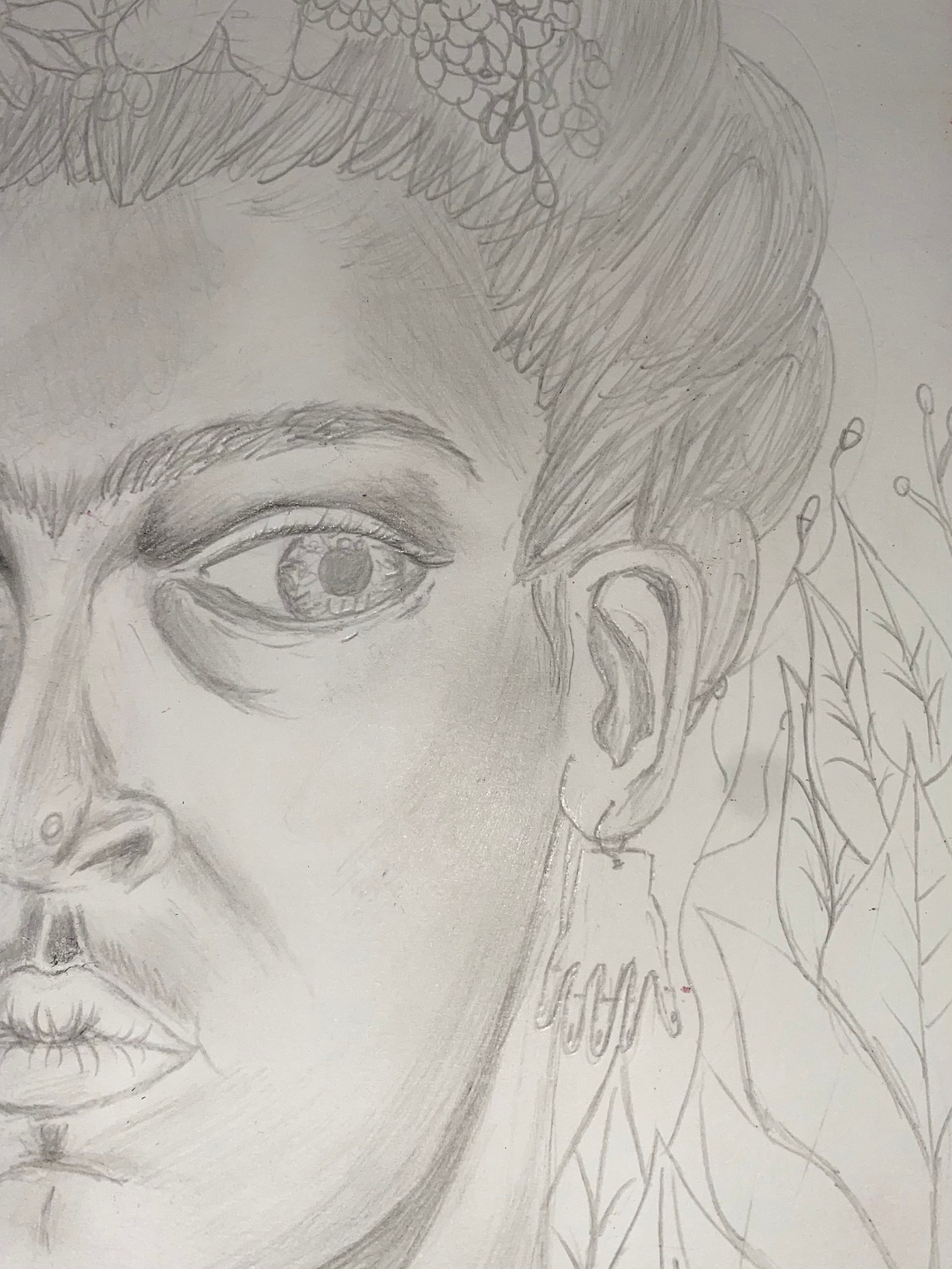 Pencil Drawing of Frida Kahlo - Etsy