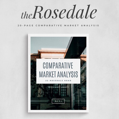 Comparable Market Analysis Realtor Cma Packet Comparative Etsy