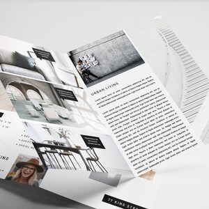 Real Estate Modern Tabloid Brochure Canva Template Real - Etsy Canada