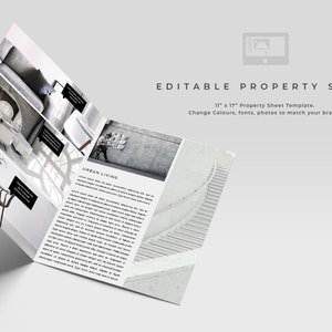 Real Estate Modern Tabloid Brochure Canva Template Real - Etsy Canada