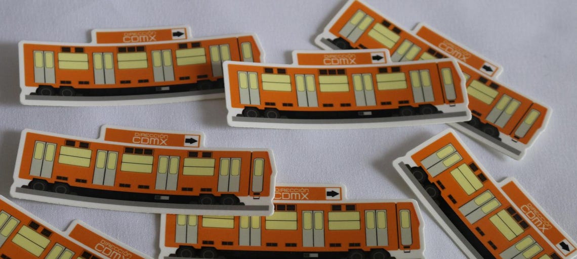 Mexico City (CDMX) Metro/subway Train Sticker - Etsy