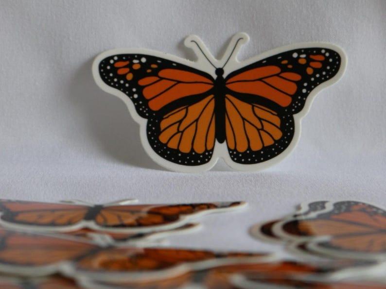 Monarch Butterfly (mariposa Monarca) Vinyl Sticker - Etsy
