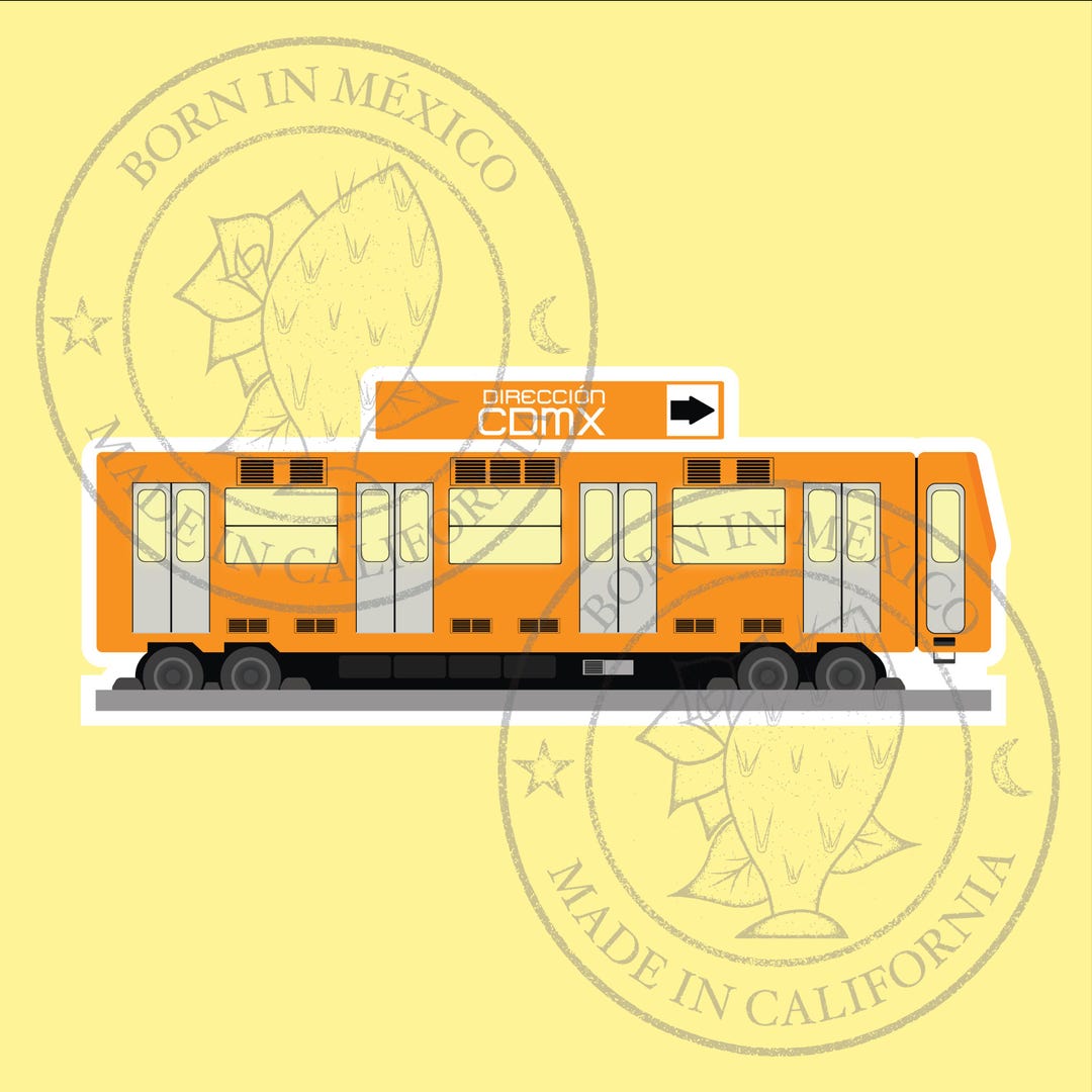 Mexico City (CDMX) Metro/subway Train Sticker - Etsy