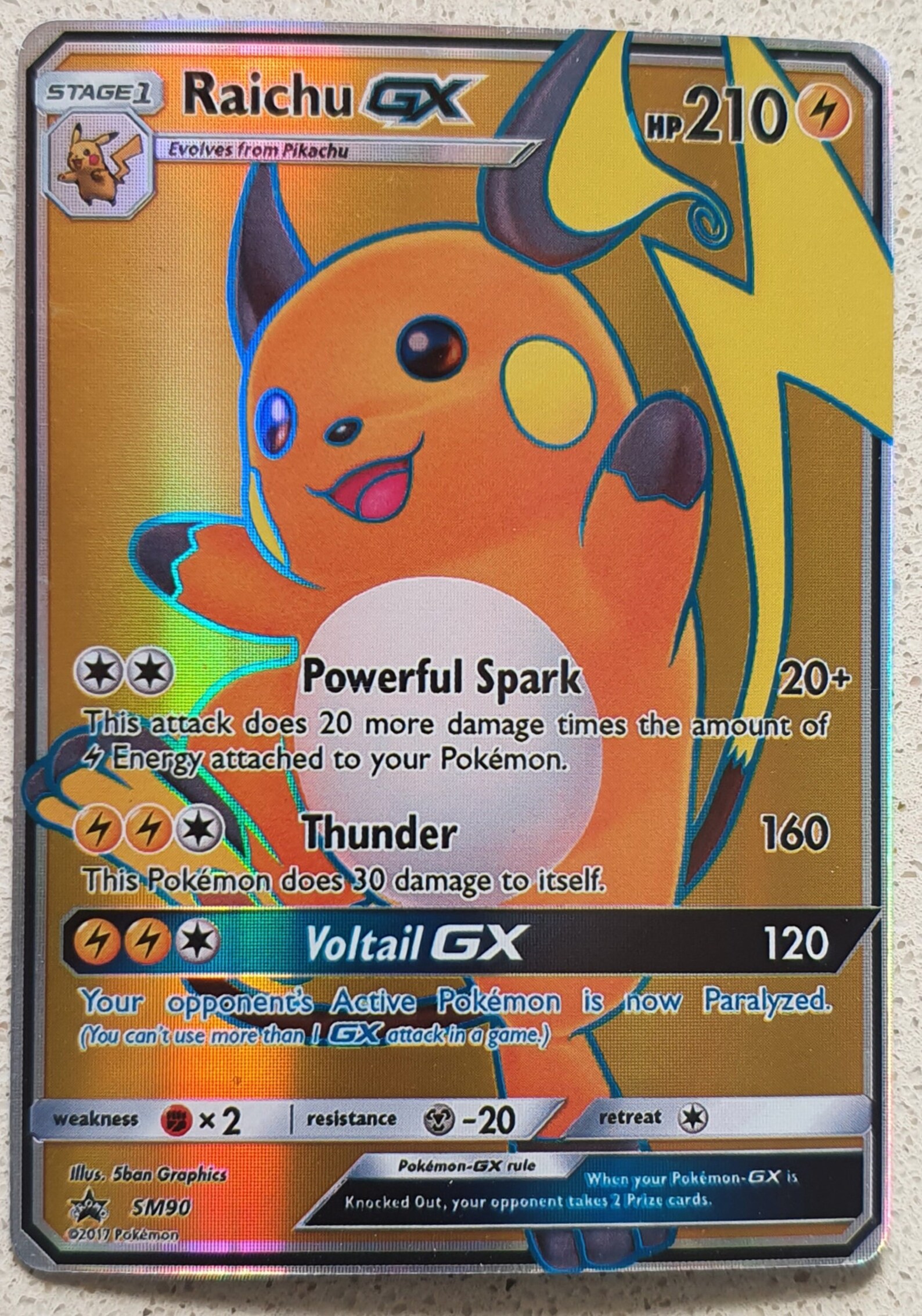 Pokemon Custom OricaRaichu & Alolan Raichu 4 Version GX | Etsy