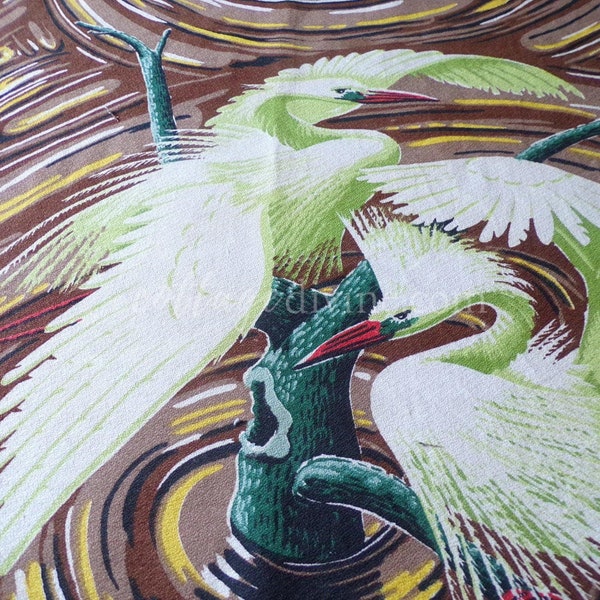 Egret Fabric - Etsy