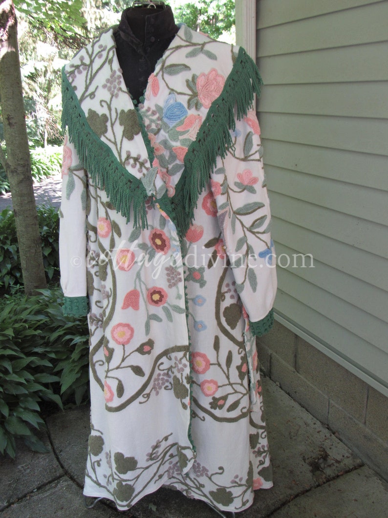Victorian Style Distressed Chenille Robe Designed From Shabby - Etsy
