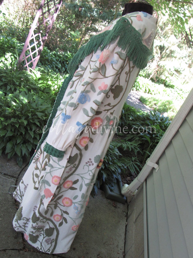 Victorian Style Distressed Chenille Robe Designed From Shabby - Etsy