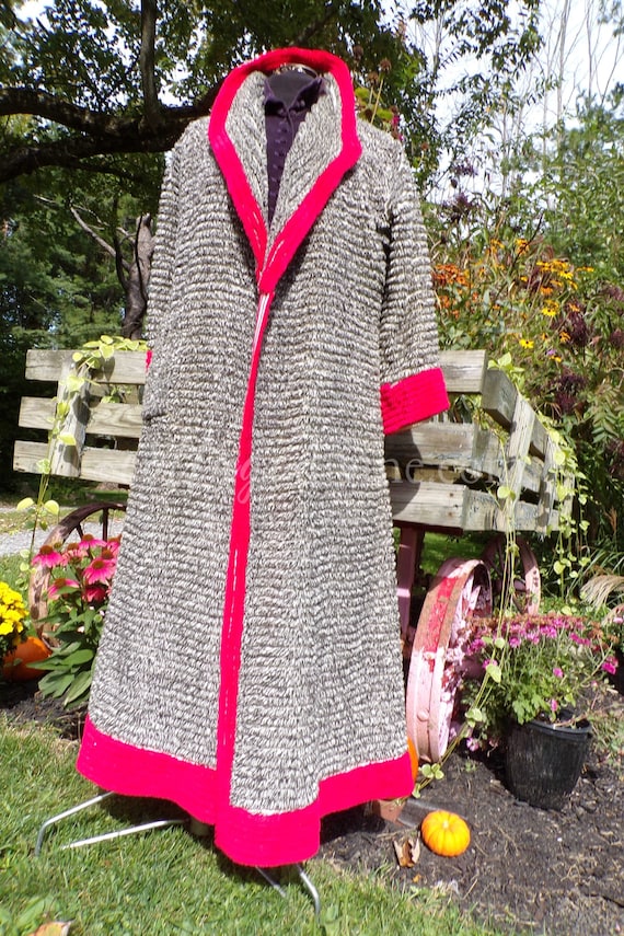 Red Peacock Vintage Women's Chenille Robe, 1940s Salt… - Gem