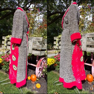 Red Peacock Vintage Women's Chenille Robe, 1940s Salt & Pepper Handmade ...