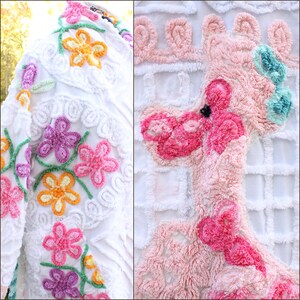 Peekaboo Pink Poodle Chenille Robe, Colorful Plus Size Women's Bathrobe ...