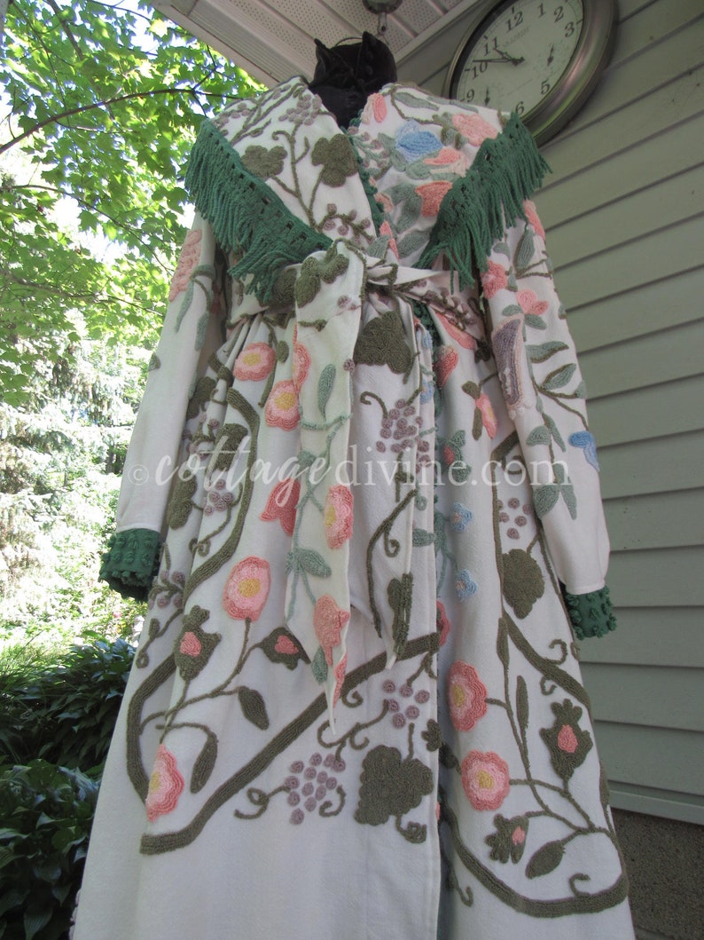Victorian Style Distressed Chenille Robe Designed From Shabby - Etsy