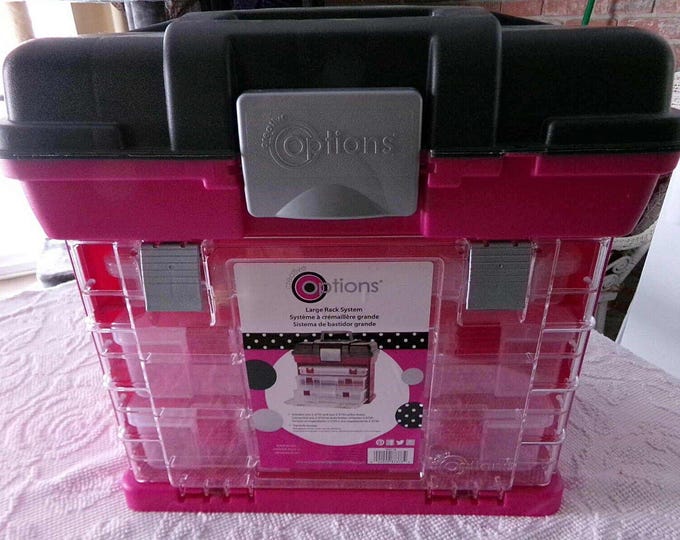 Creative Options Large Rack System Organizer Bin Craft Bead Storage ...