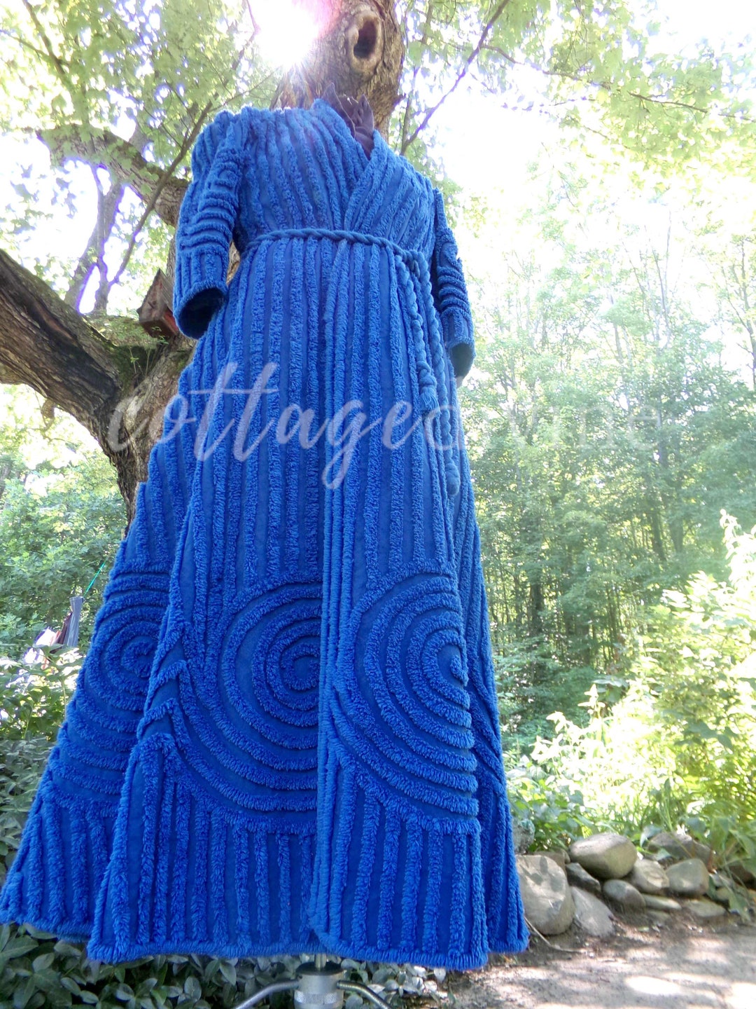 Spectacular Vintage Chenille Robe, Original 1940s Bathrobe, Old ...
