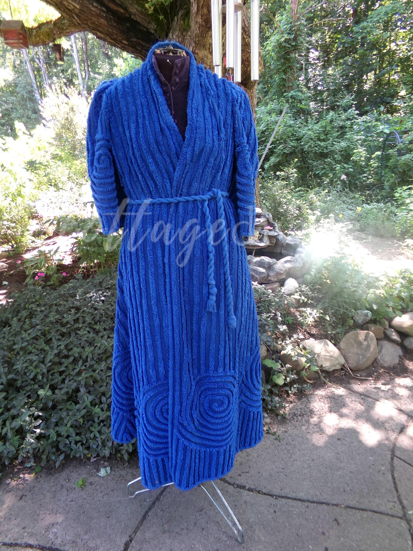 Spectacular Vintage Chenille Robe, Original 1940s Bathrobe, Old ...