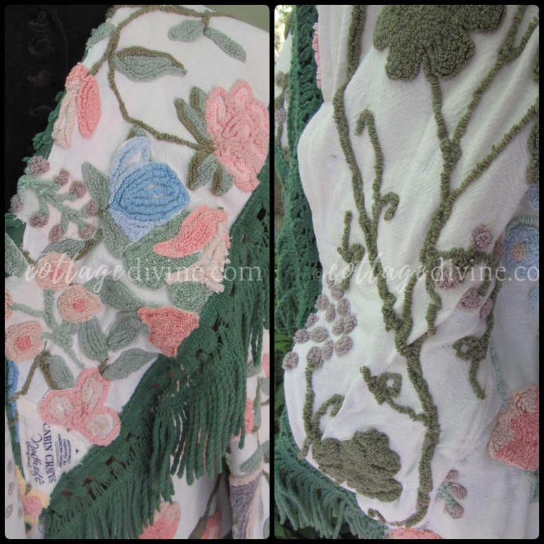 Victorian Style Distressed Chenille Robe Designed From Shabby - Etsy