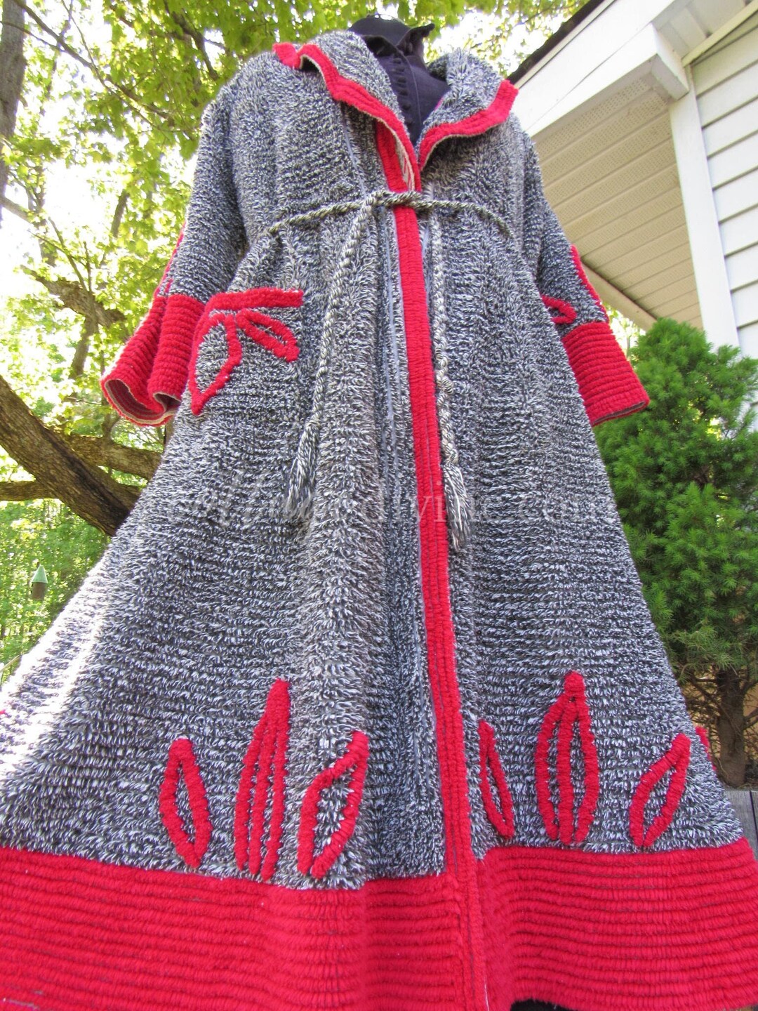 Salt & Pepper Siren Vintage Chenille Robe, Red Hot Statement Bathrobe ...
