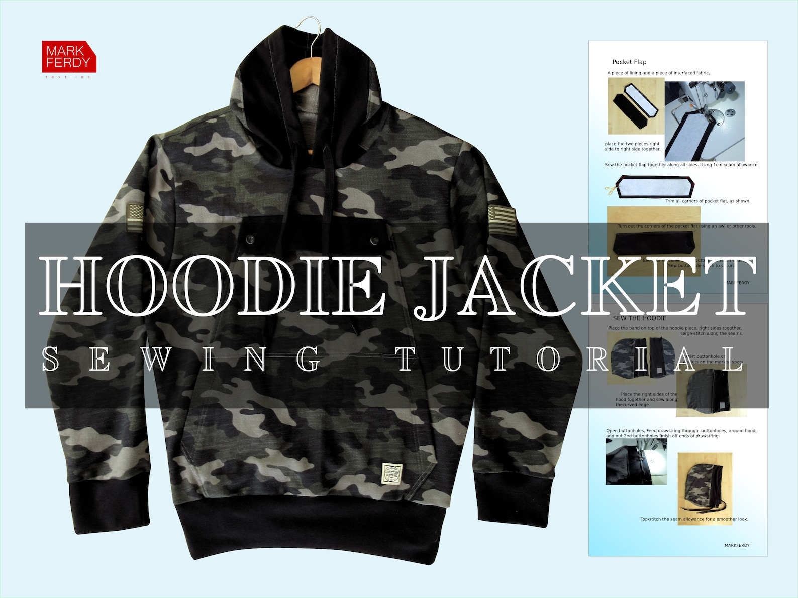 PDF Hoodie Jacket Sewing Pattern for Men XS / XXXL | Etsy Canada