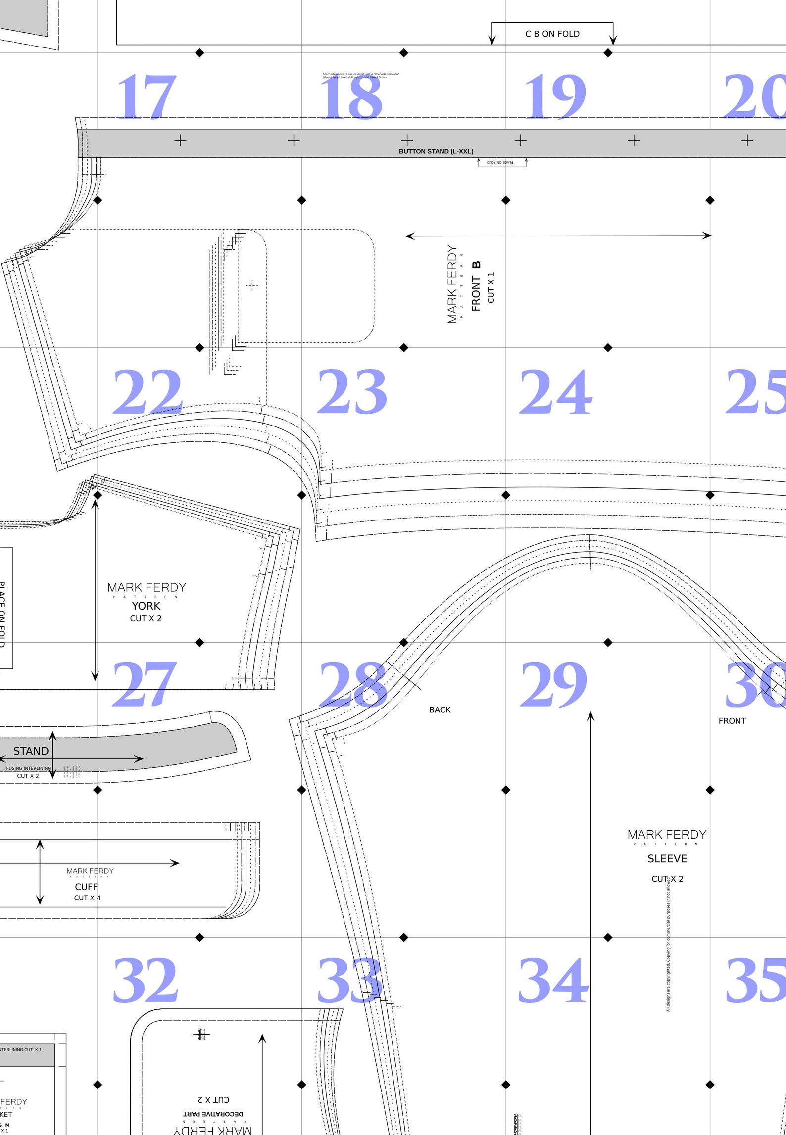 PDF Long Sleeve Shirt Sewing Pattern for Men XS / XXL - Etsy
