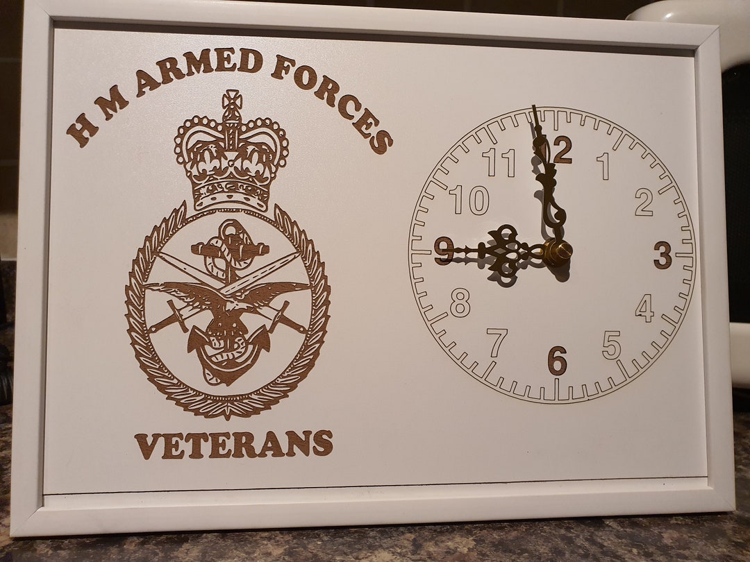Armed Forces Veterans Clock Military Clock - Etsy Canada