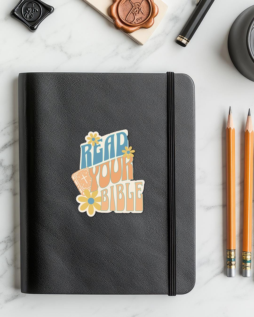Read Your Bible Sticker, Retro Groovy Christian Decal - Etsy