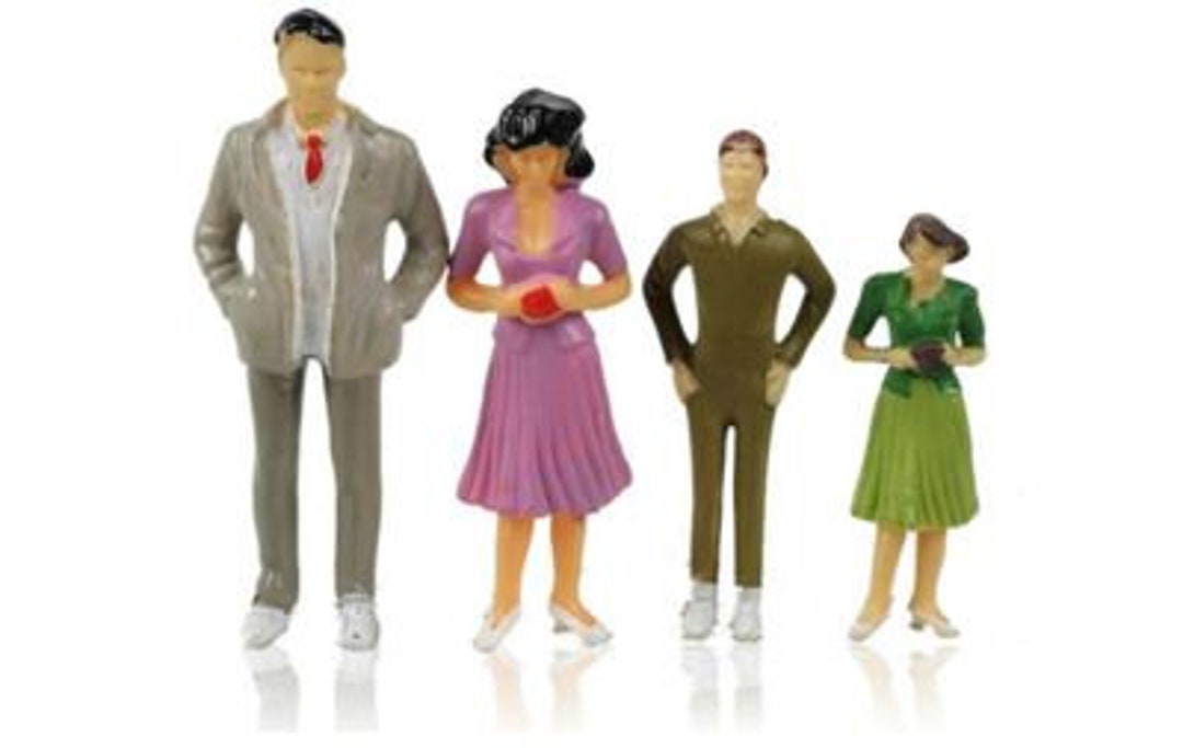 Scale Model Figures Set of 10 1:100 18mm Painted Sold by 10pc/set ...