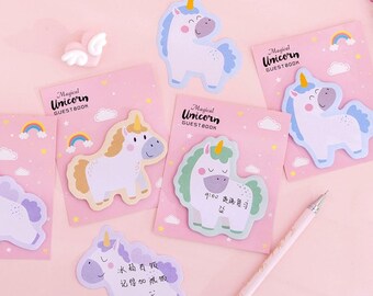 Unicorn Sticky Notes | Etsy
