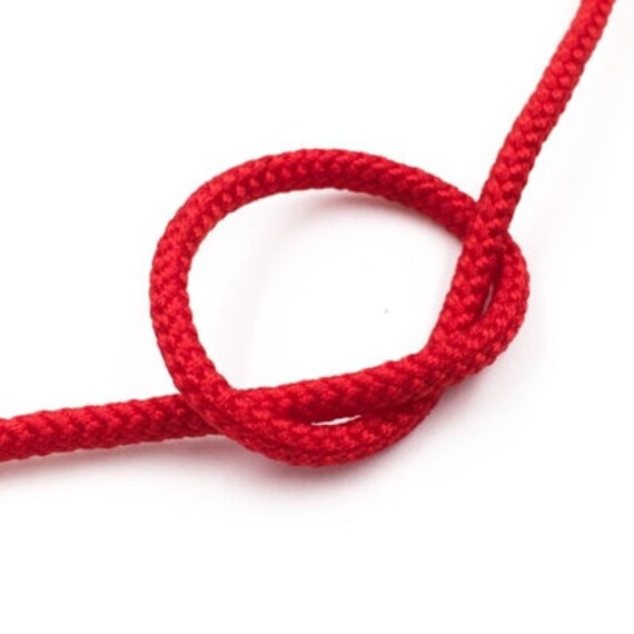 Braided Cord 4 mm dia. Red Sold by Metre CYM37 | Etsy
