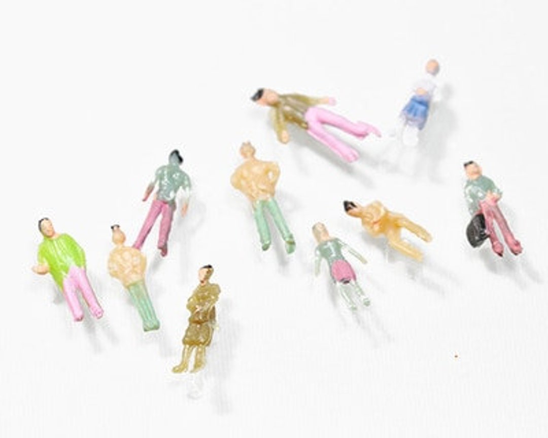 Scale Model Figures Set of 10| 1:200 (12mm) | Painted | Sold by 10pc ...