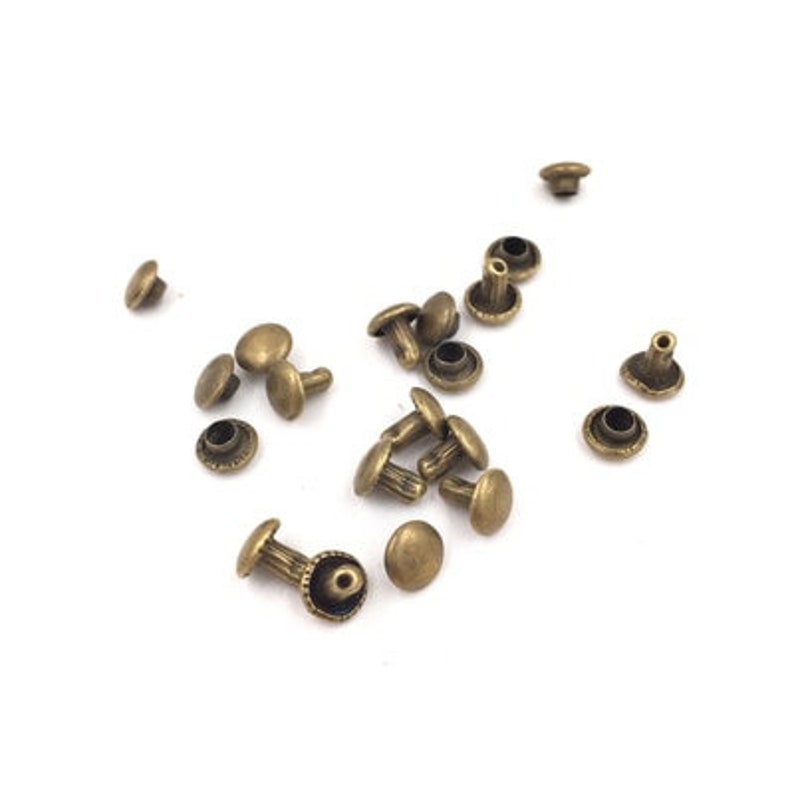 Double-cap Rivet Set Small 6mm Sold by 10 Pairs H197608 - Etsy Sweden