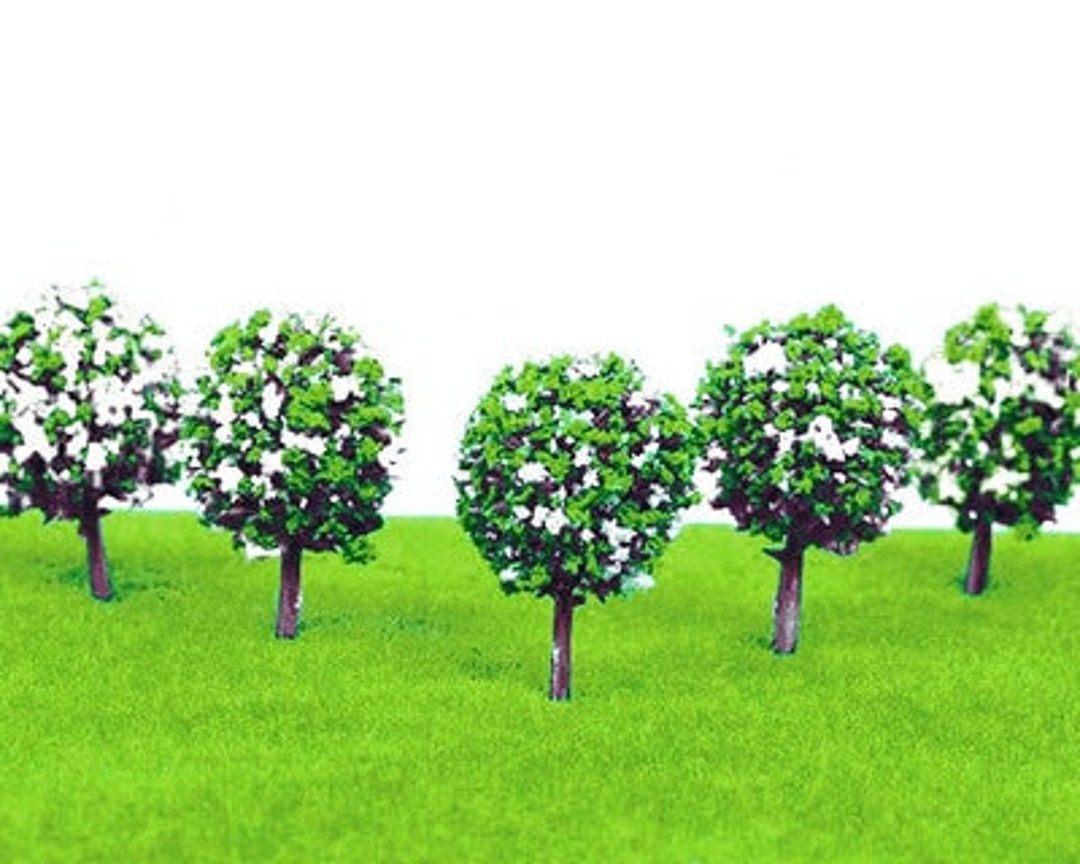 Scale Model Tree 5pc 37mm White Flower Sold by 5pc/pk AM0051 - Etsy