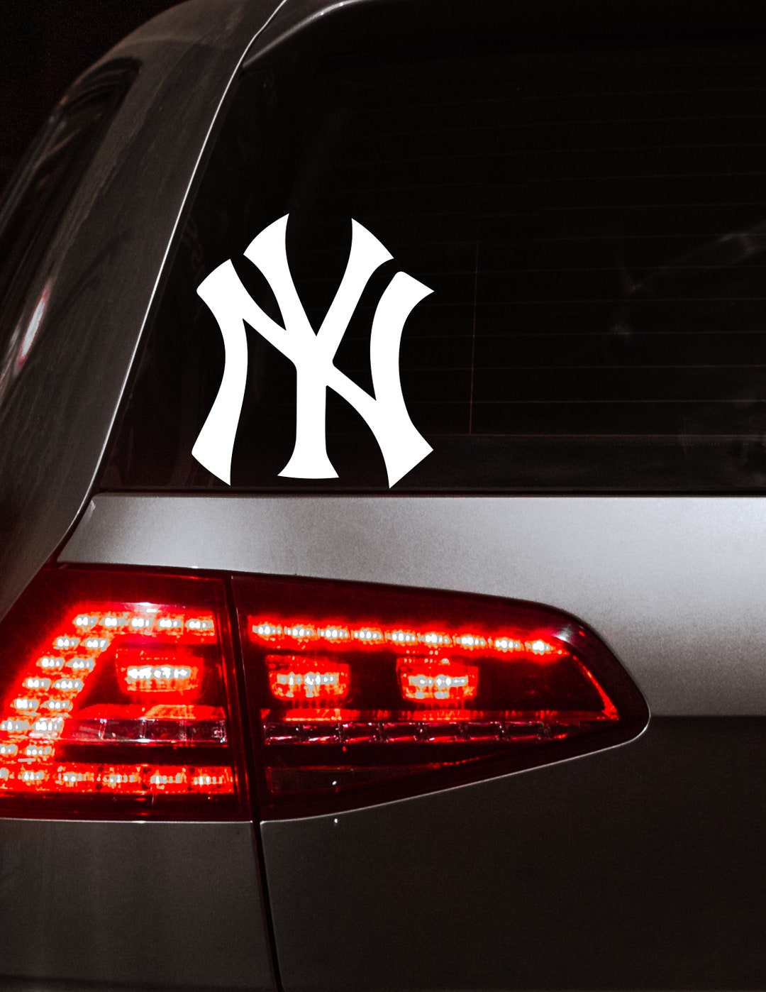 New York Yankee Funny Car Decal Any Color Computer Decal Vinyl Tumbler ...