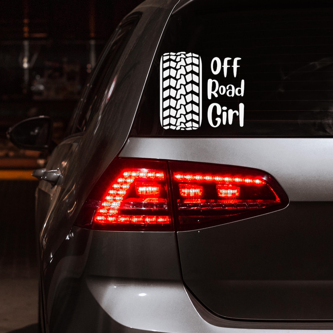 Off Road Girl Funny Car Decal Any Color Computer Decal Vinyl Tumbler ...