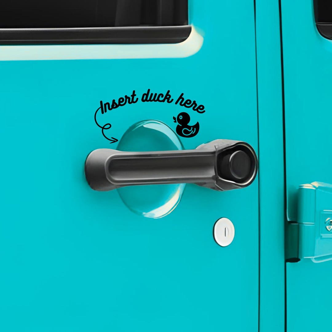 Insert Duck Here Vinyl Decal – Funny Car or Laptop Vinyl Decal for ...