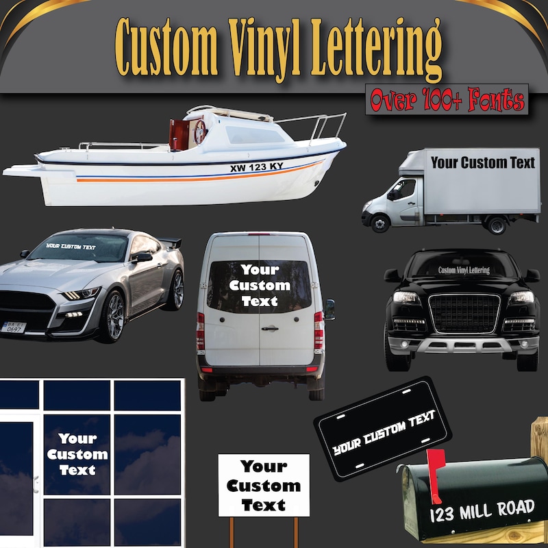 Lettering Decal - Etsy