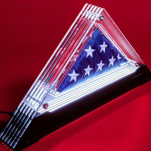 Clear Acrylic American Flag Memorabilia Display Case - Etsy