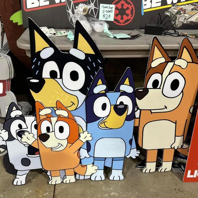 Bluey Cutouts - Etsy