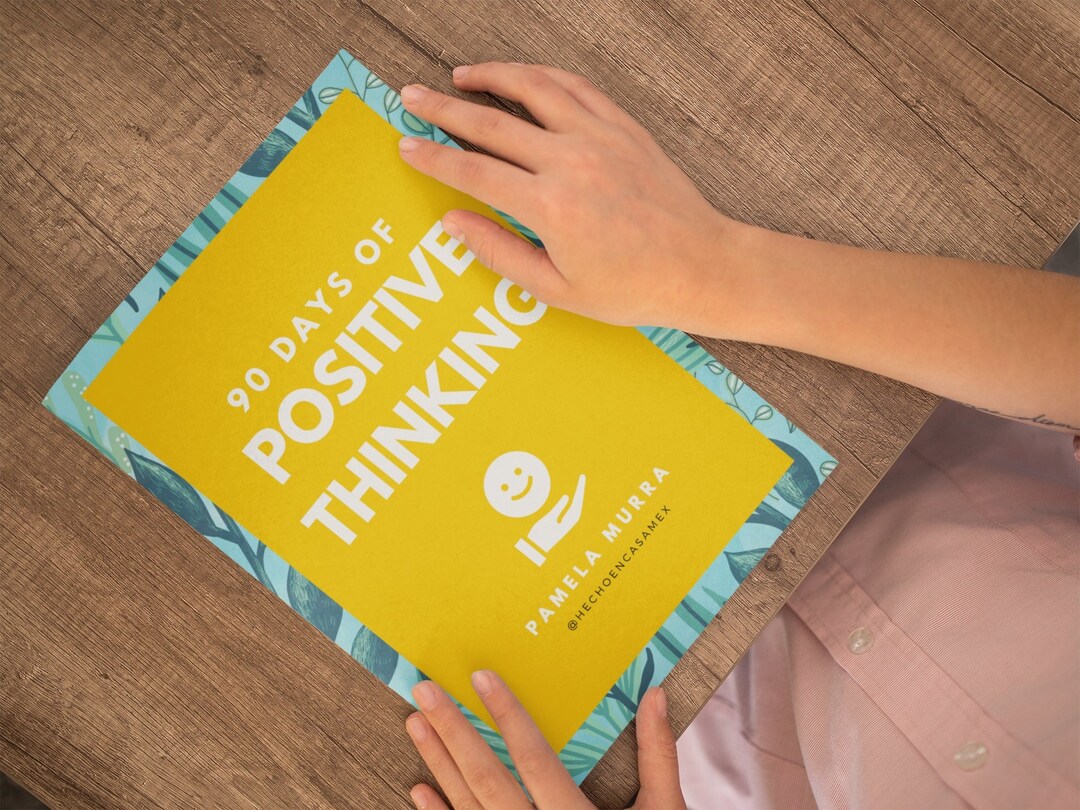 Printable Positive Thinking Journal 90 Days COLOR - Digital Download - Etsy