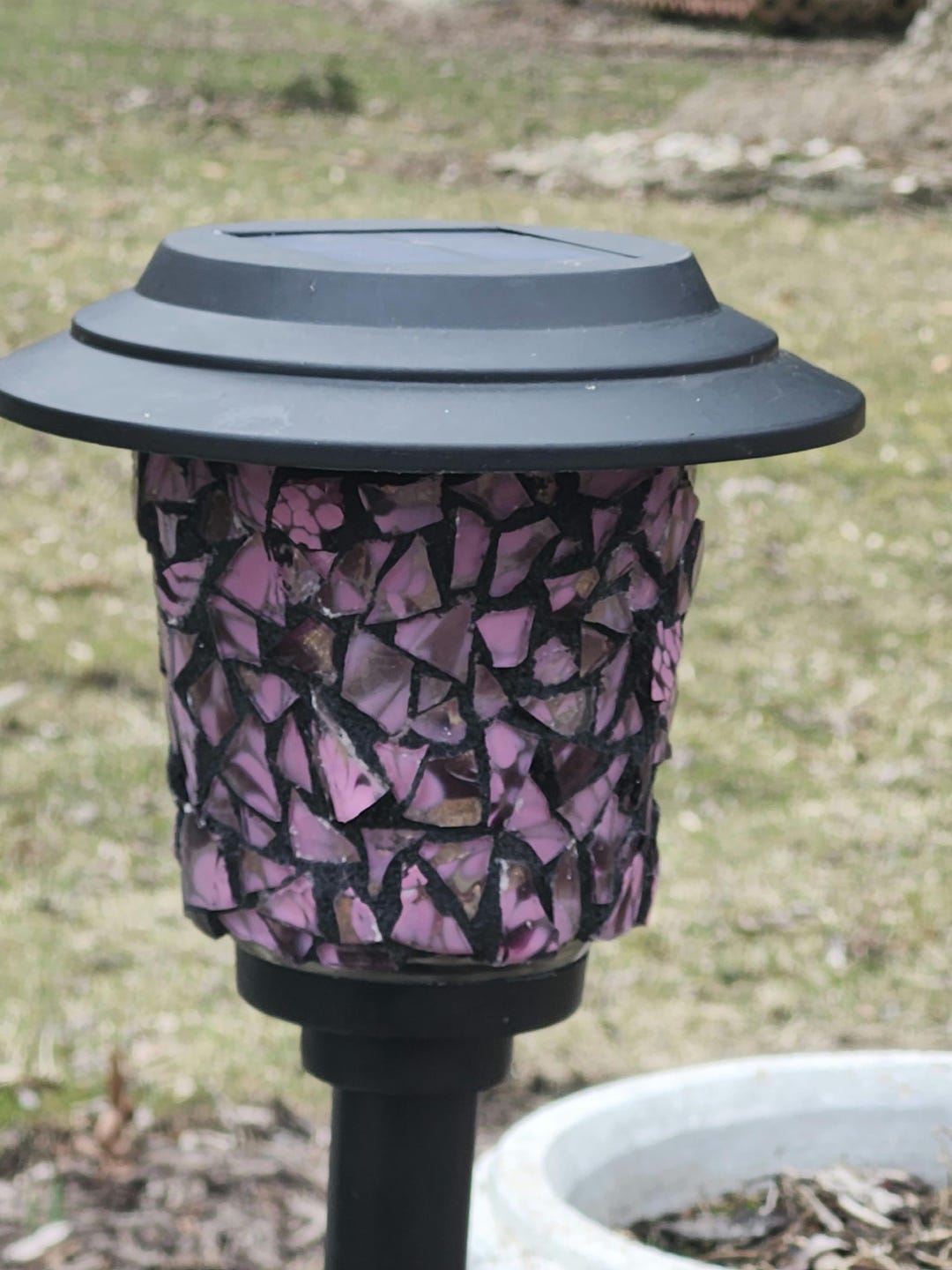 Handcrafted Stained Glass Solar Lantern - Etsy