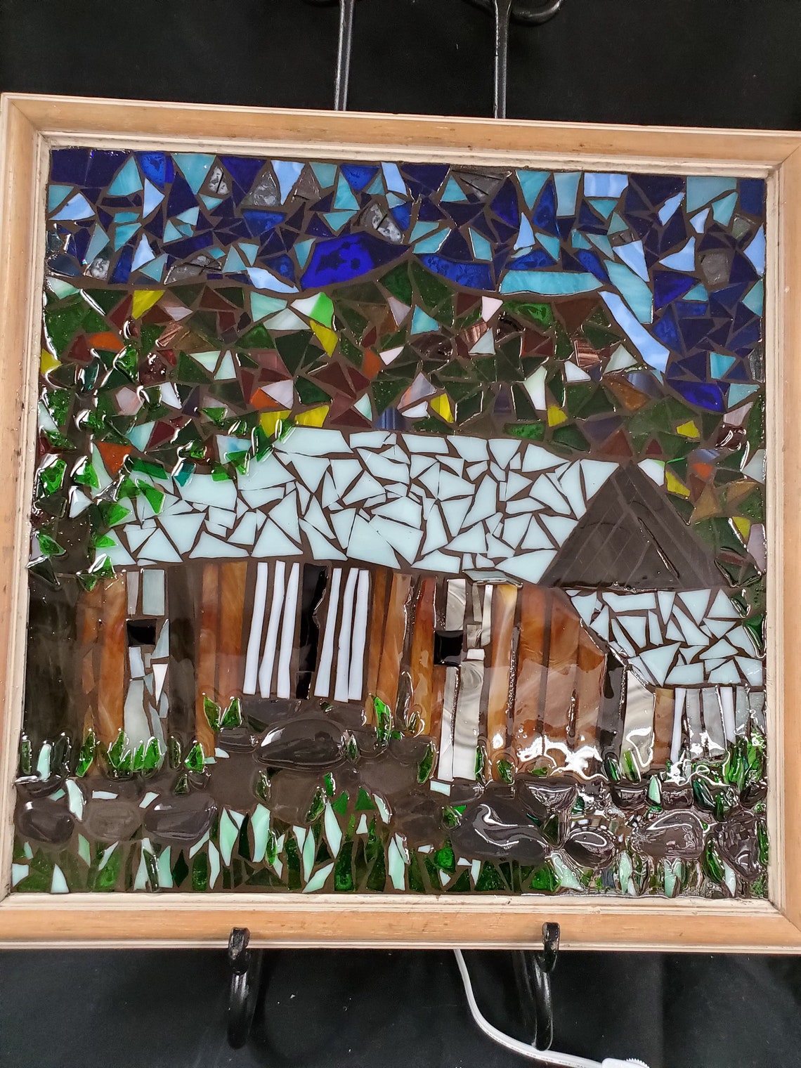 Handcrafted Barn Suncatcher / Mosaic - Etsy Singapore