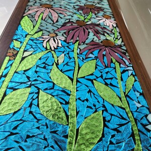 Handcrafted Cone Flower Mosaic/ Suncatcher - Etsy