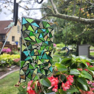 Handcrafted Stained Glass Mosaic Suncatcher Panel - Etsy